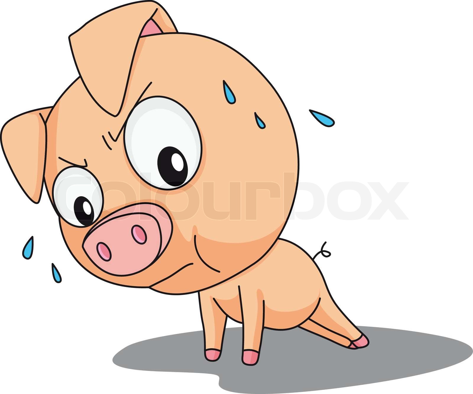 Funny pig | Stock vector | Colourbox