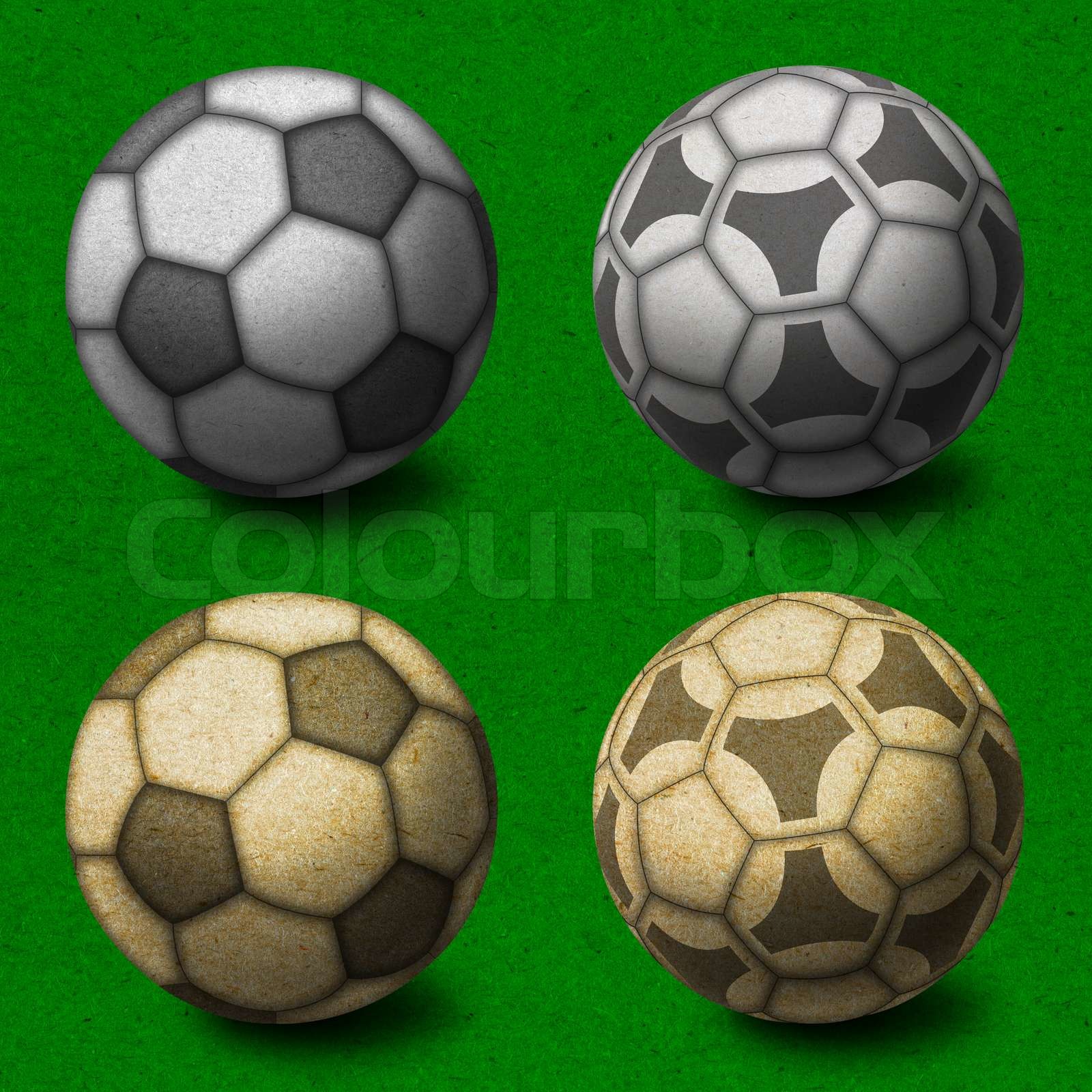 football made by recycle paper | Stock image | Colourbox