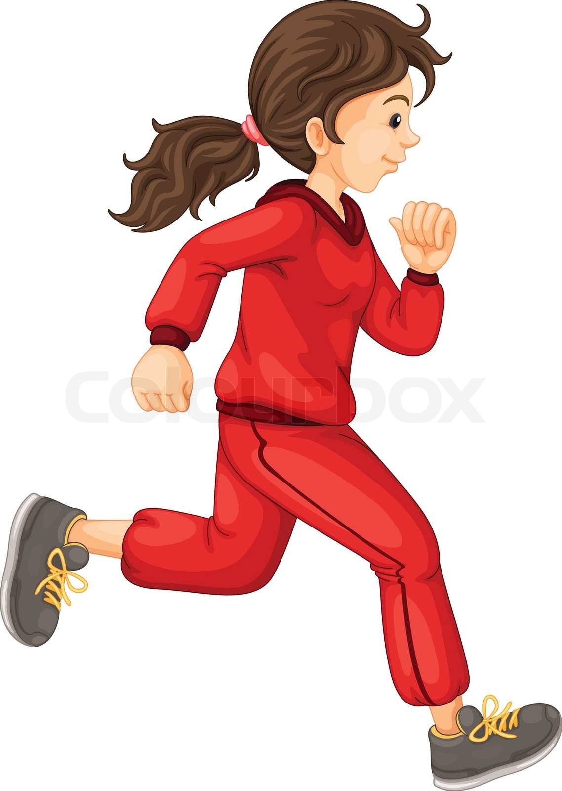Sports girl | Stock vector | Colourbox