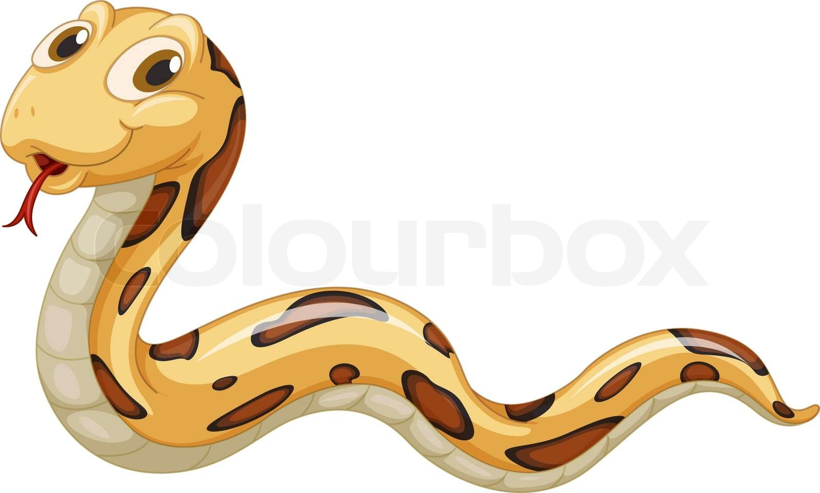 Snake sliding along | Stock vector | Colourbox