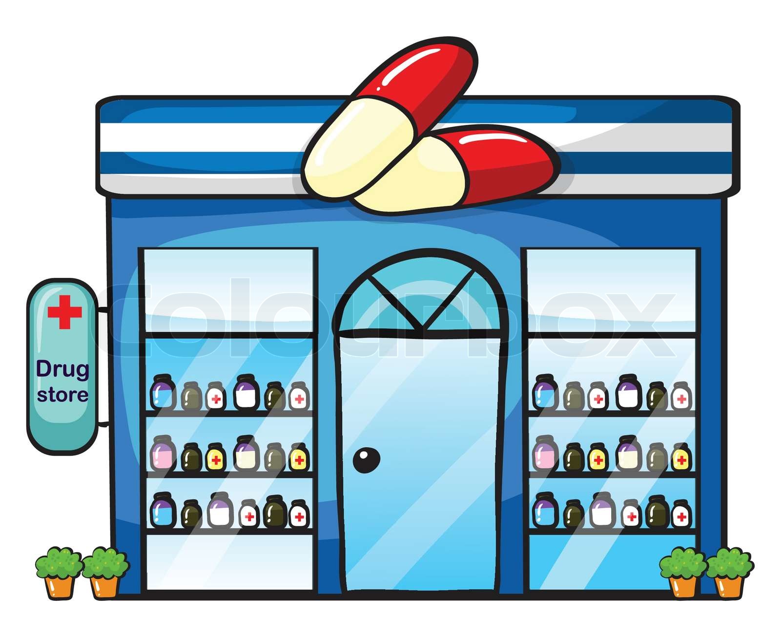 a drug store | Stock vector | Colourbox