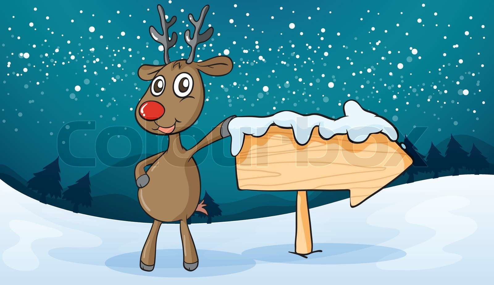 ein Rentier | Stock-Vektor | Colourbox