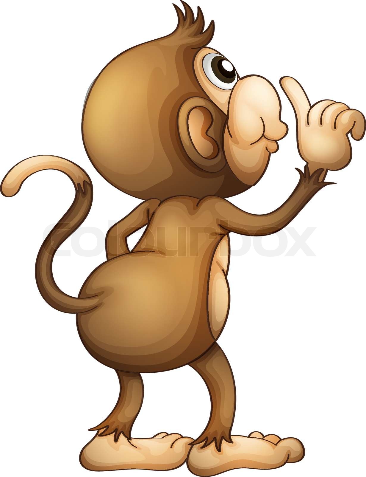 A monkey's back | Stock vector | Colourbox