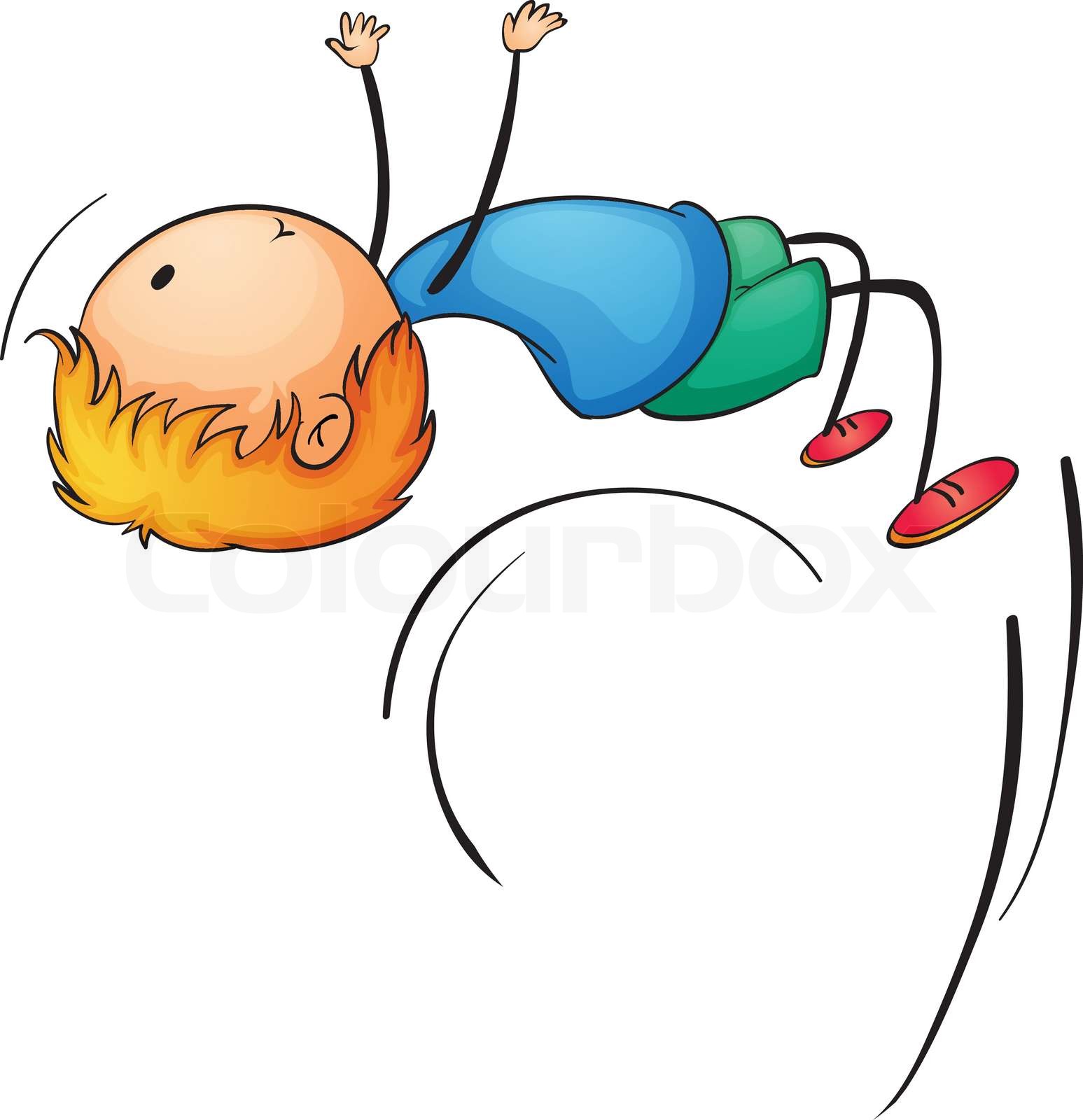 backflip boy | Stock vector | Colourbox