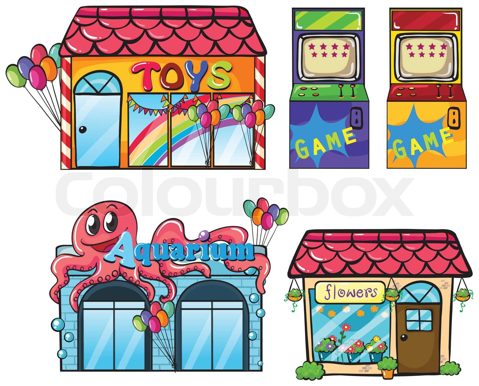 Different Stores | Stock vector | Colourbox