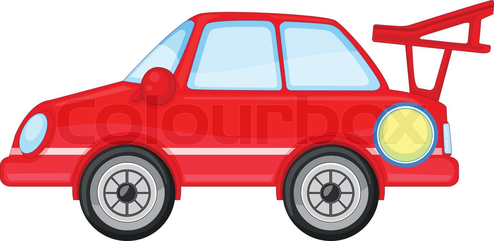 Isolated toy car on white | Stock vector | Colourbox