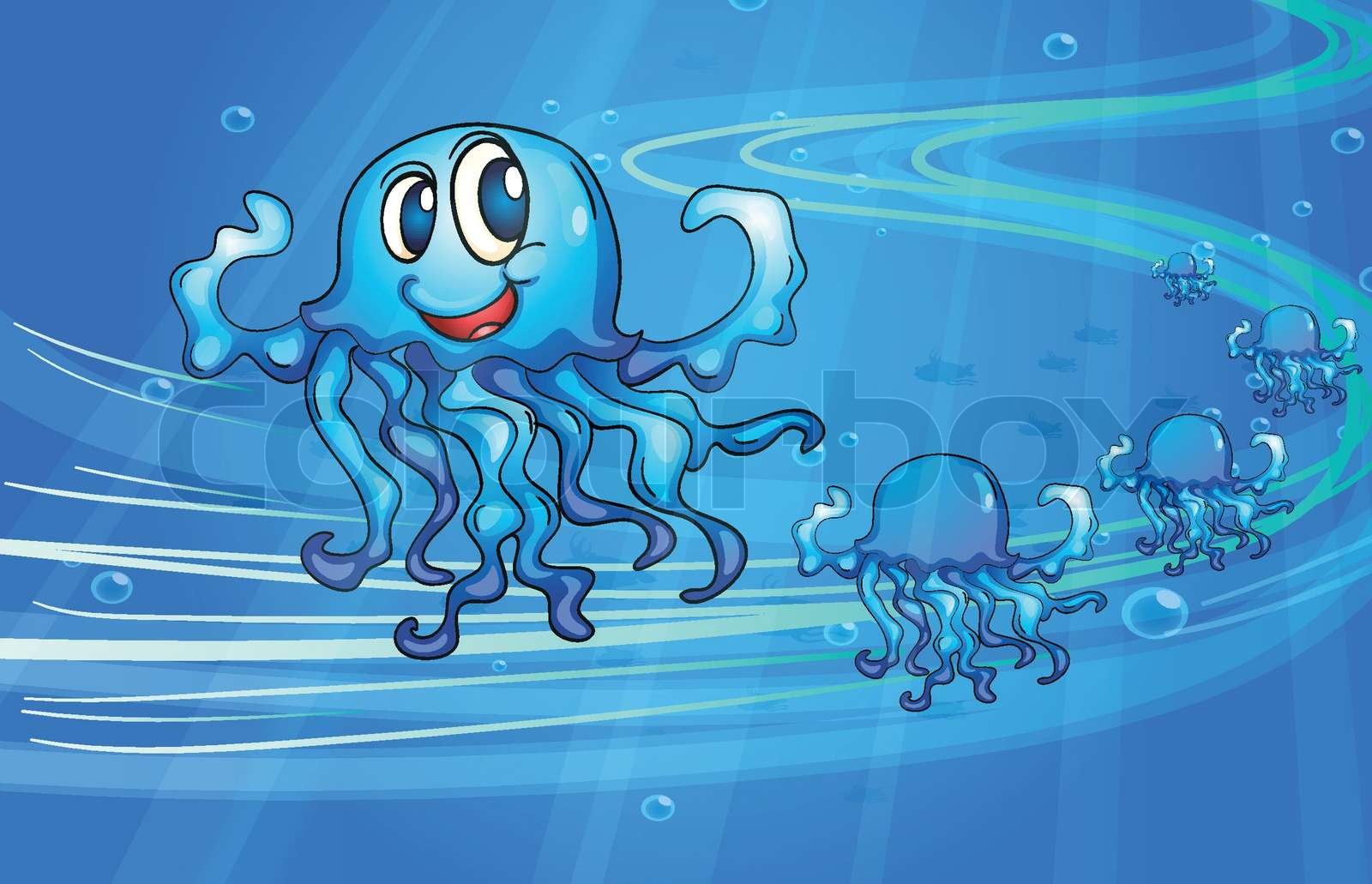 Qualle | Stock-Vektor | Colourbox