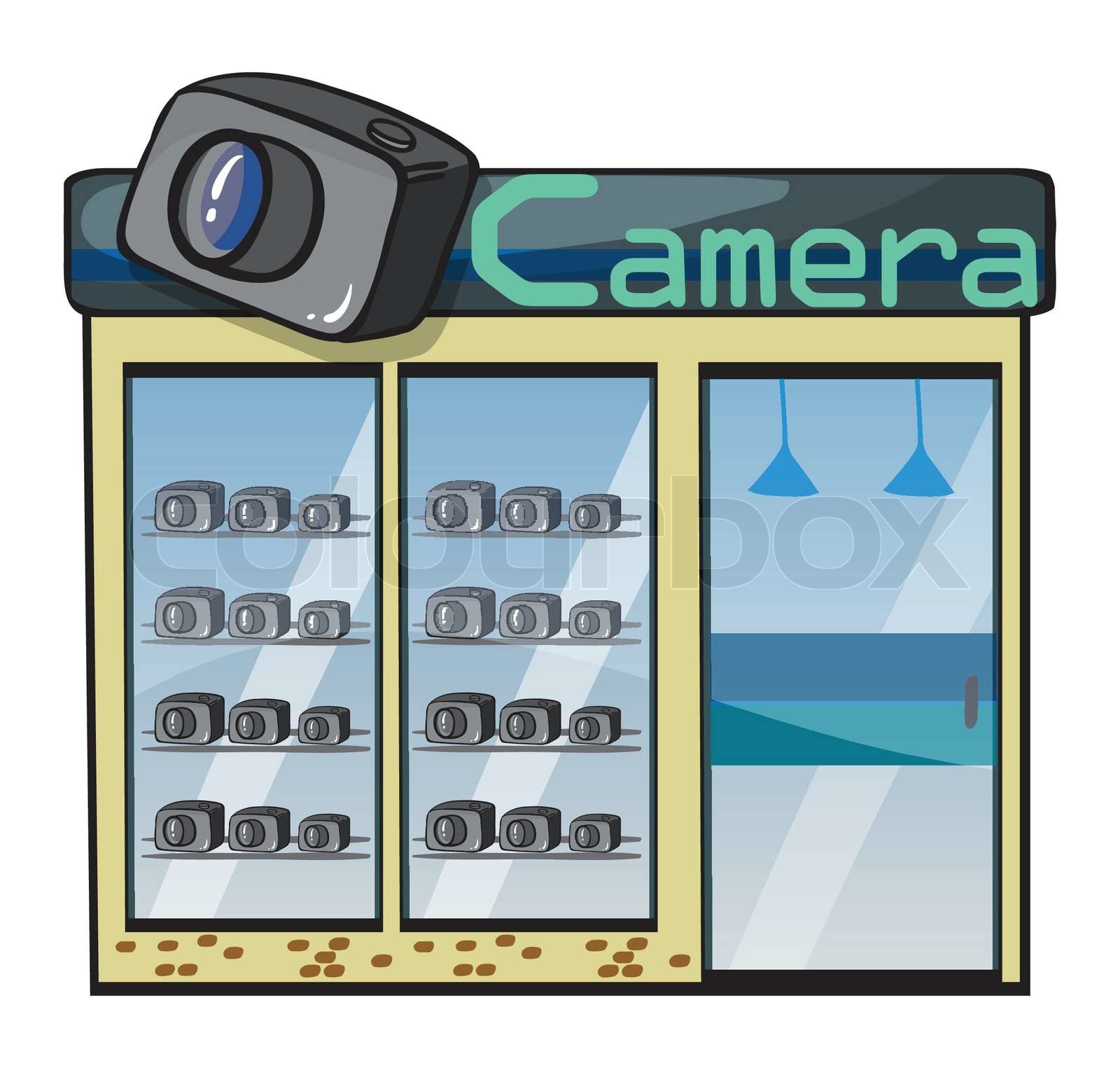 a camera shop | Stock vector | Colourbox