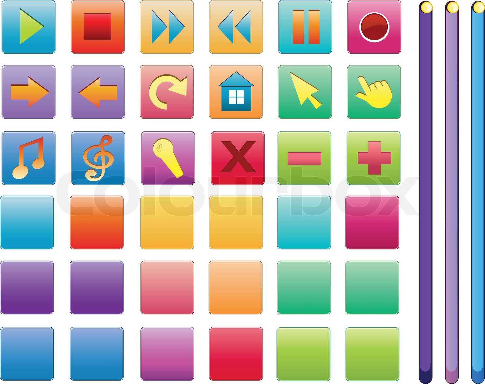 Different symbols | Stock vector | Colourbox