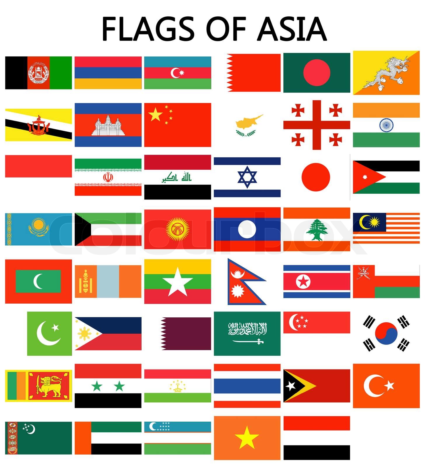 Complete set of Flags | Stock image | Colourbox