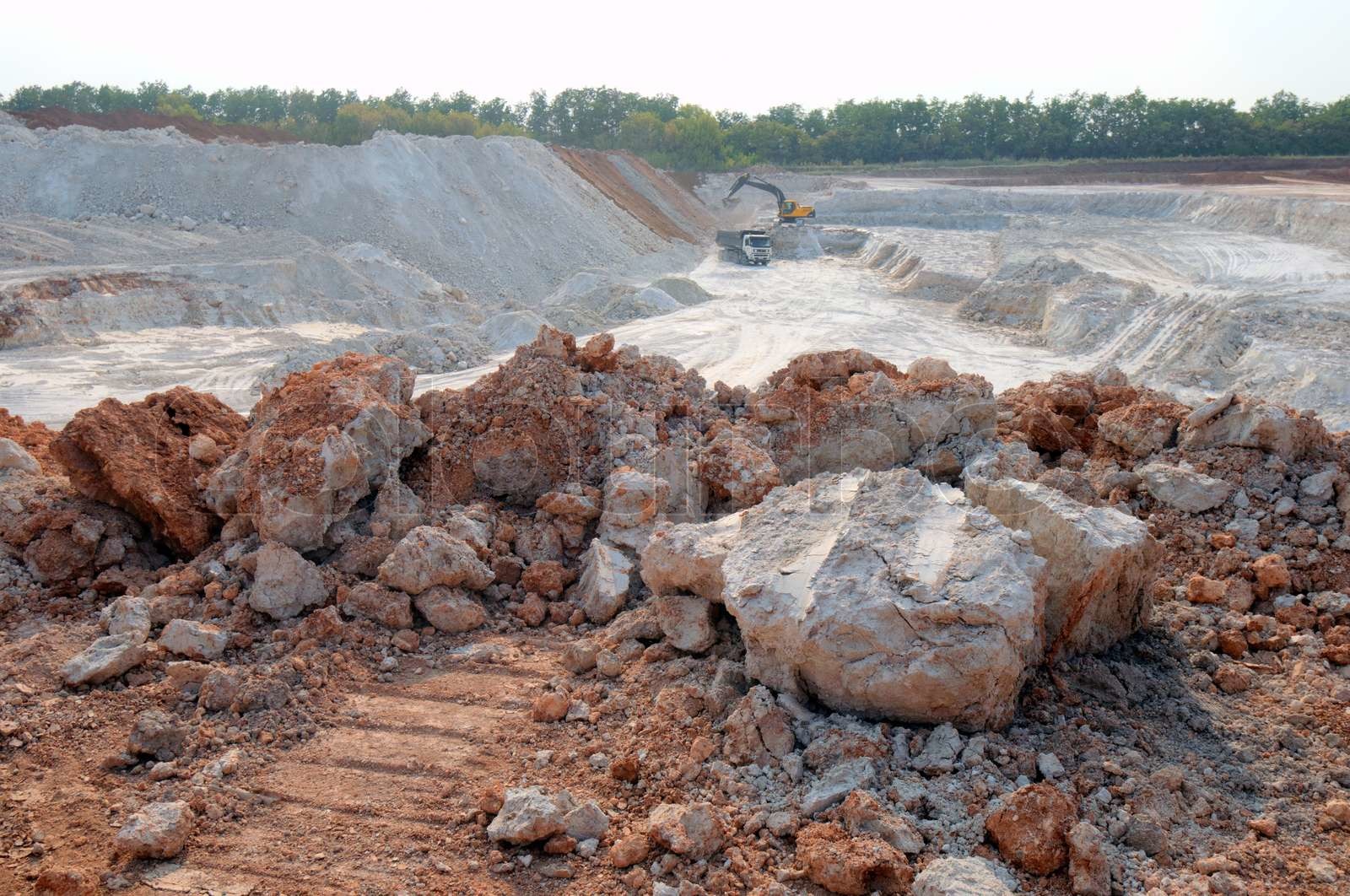 Clay mining | Stock image | Colourbox