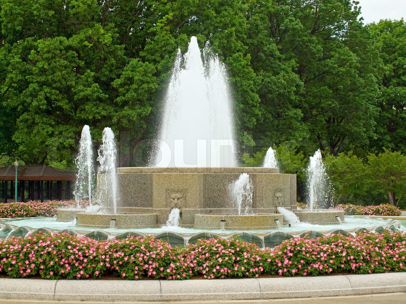 Water from a Fountain Shooting into the Air | Stock image | Colourbox