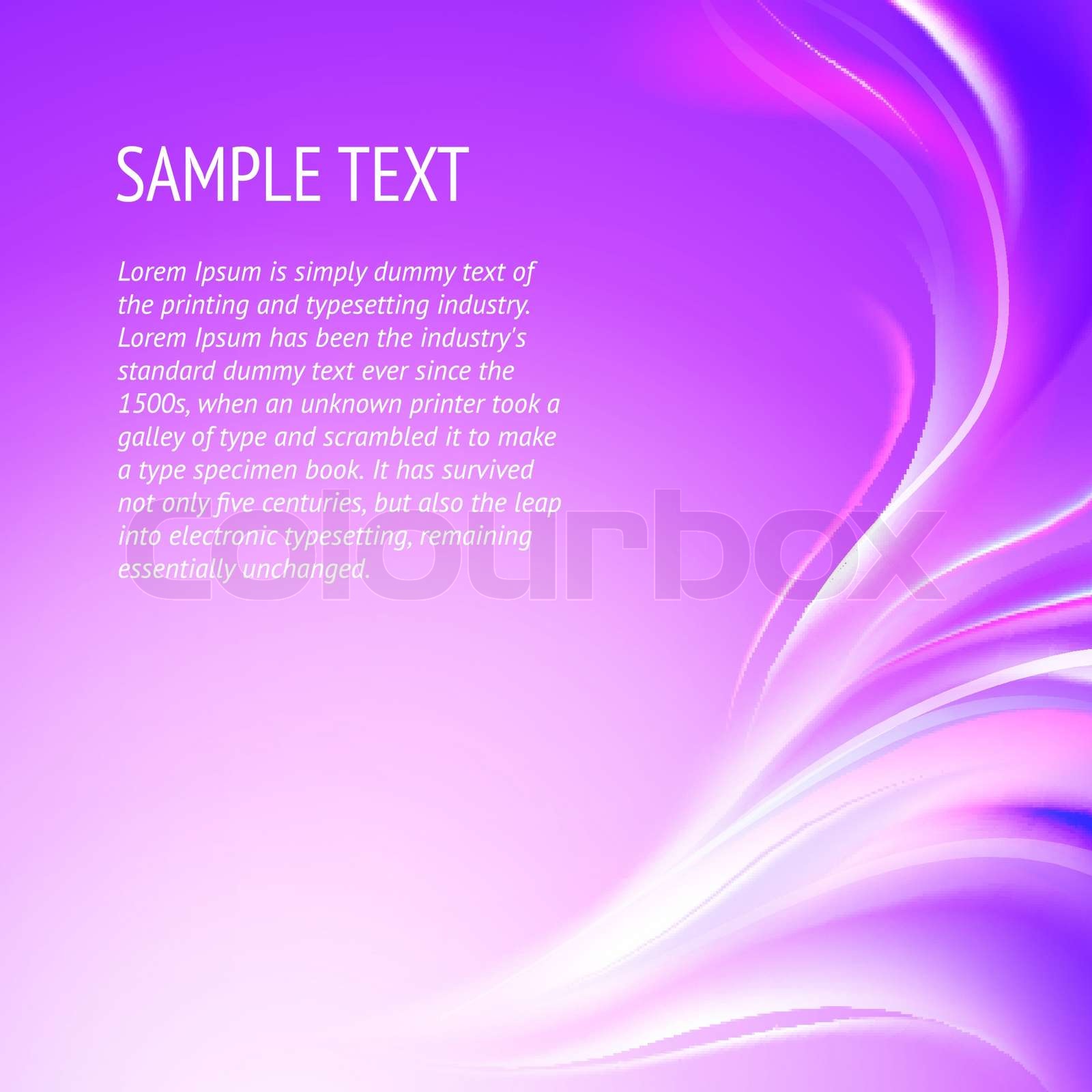 Abstract smooth violet lines. | Stock vector | Colourbox
