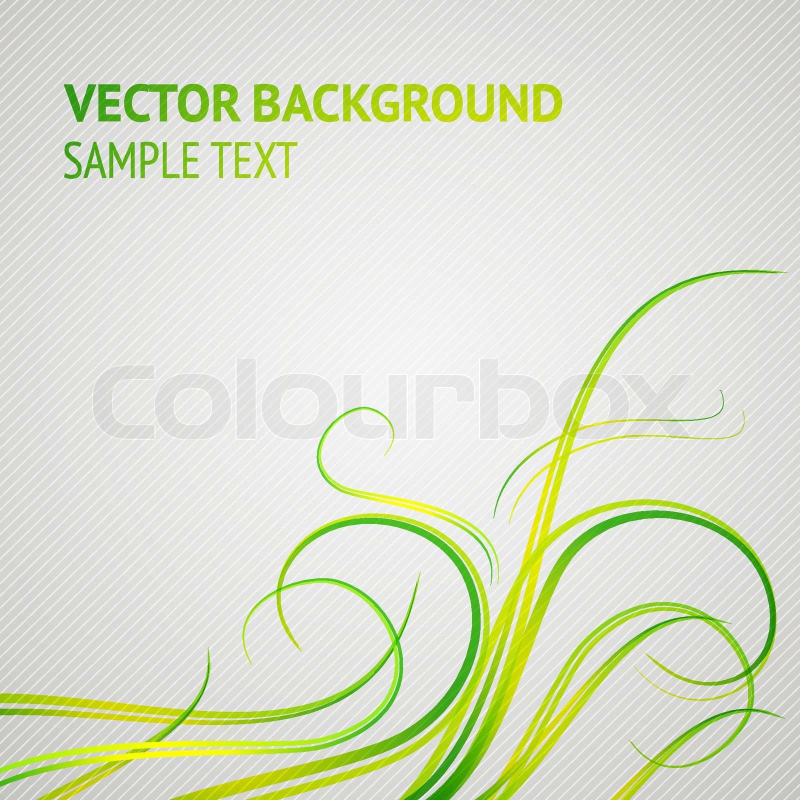 Abstract green lines | Stock vector | Colourbox