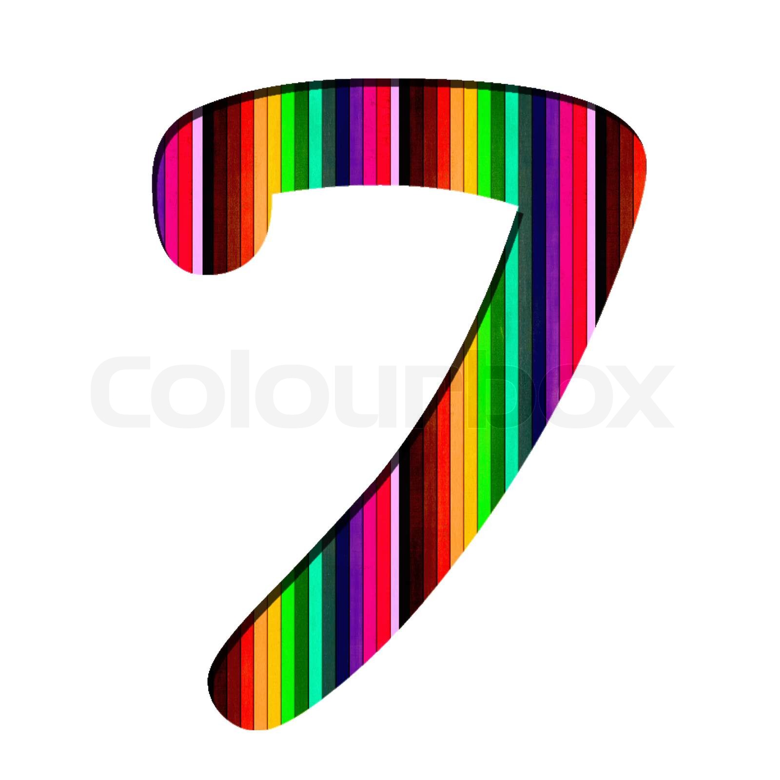 Number made from colorful numbers | Stock image | Colourbox