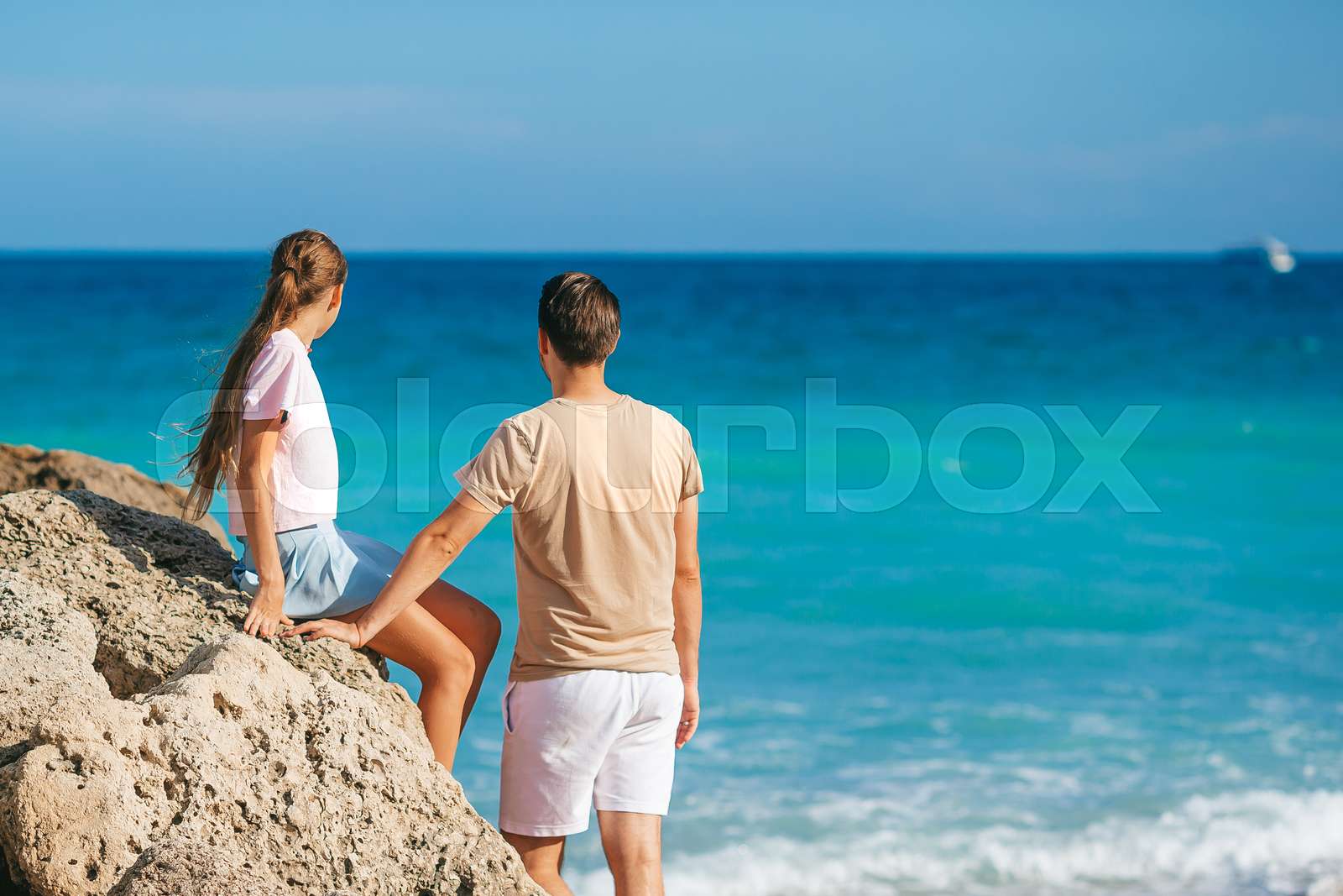 familie, stranden, ferie | Stock foto | Colourbox