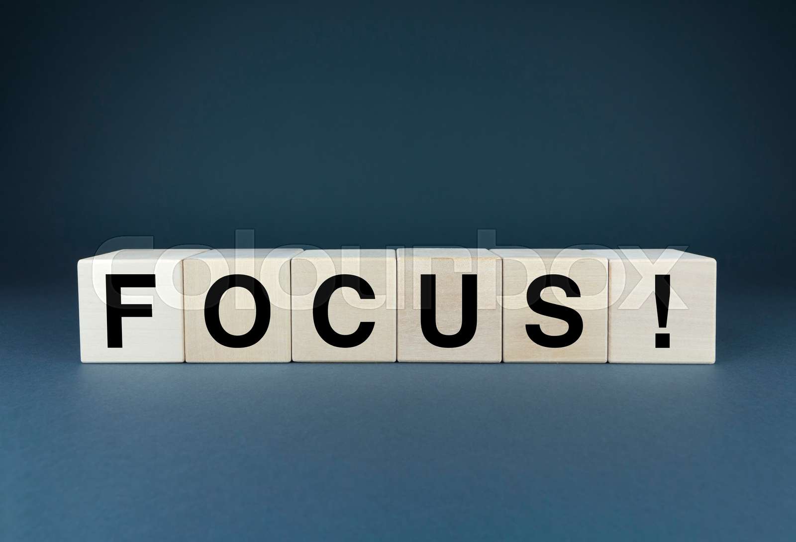 Focus. Cubes form the word Focus. The concept of the word Focus | Stock ...