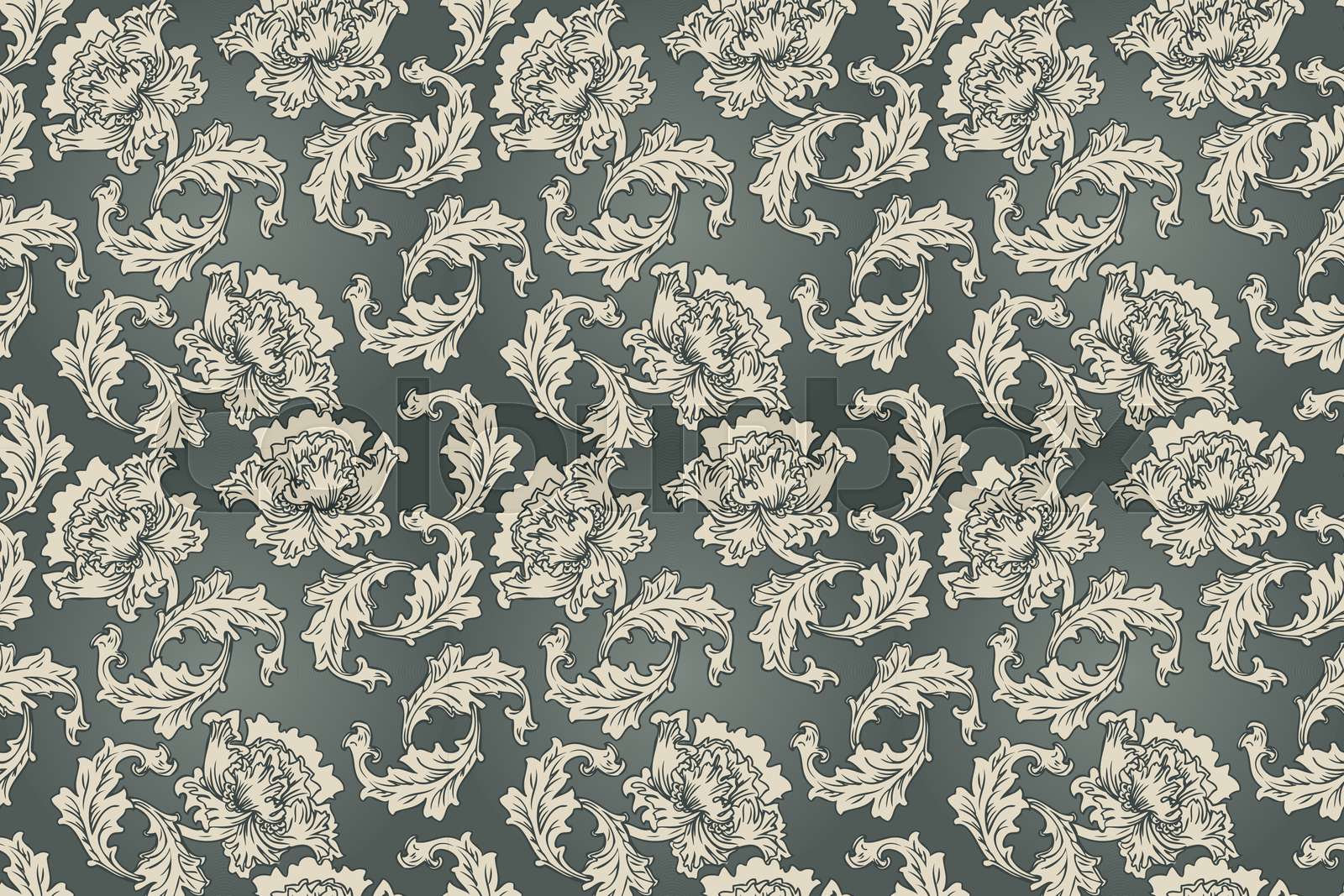 Seamless vintage baroque pattern for retro wallpapers. Enchanted ...