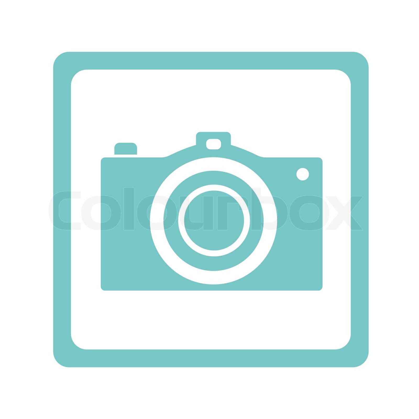 Gallery icon in turquoise | Stock vector | Colourbox