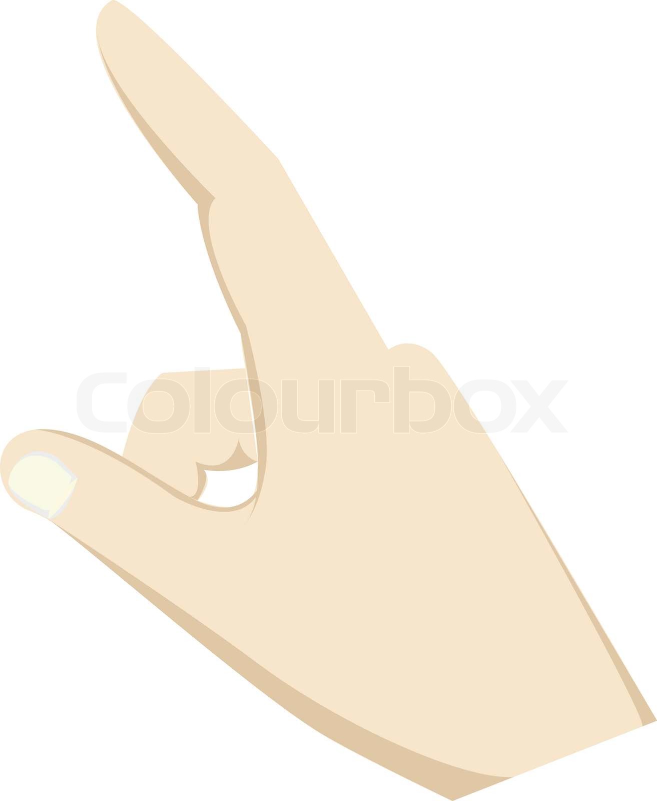 hands forefinger | Stock vector | Colourbox