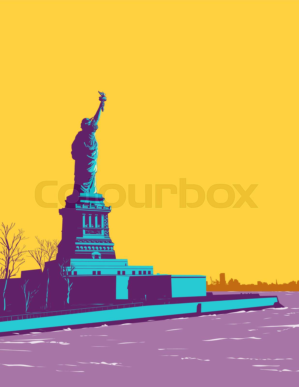 Statue of Liberty on Liberty Island Part of the Statue of Liberty ...