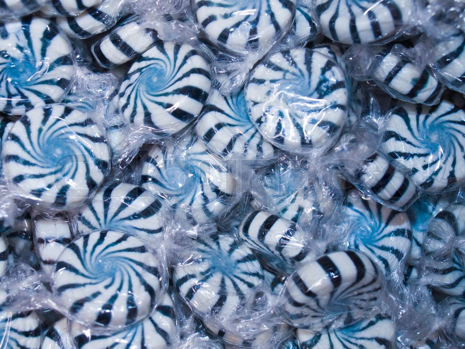 Colorful Hard Candy in Wrappers as a Background | Stock image | Colourbox