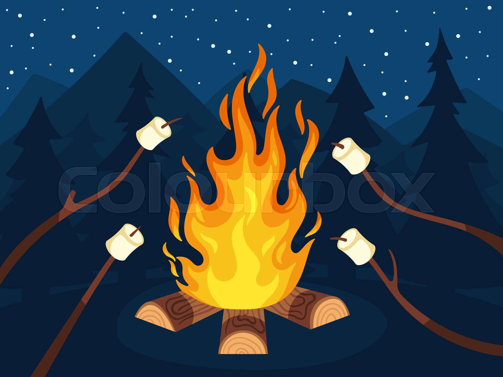 Campfire Cartoon