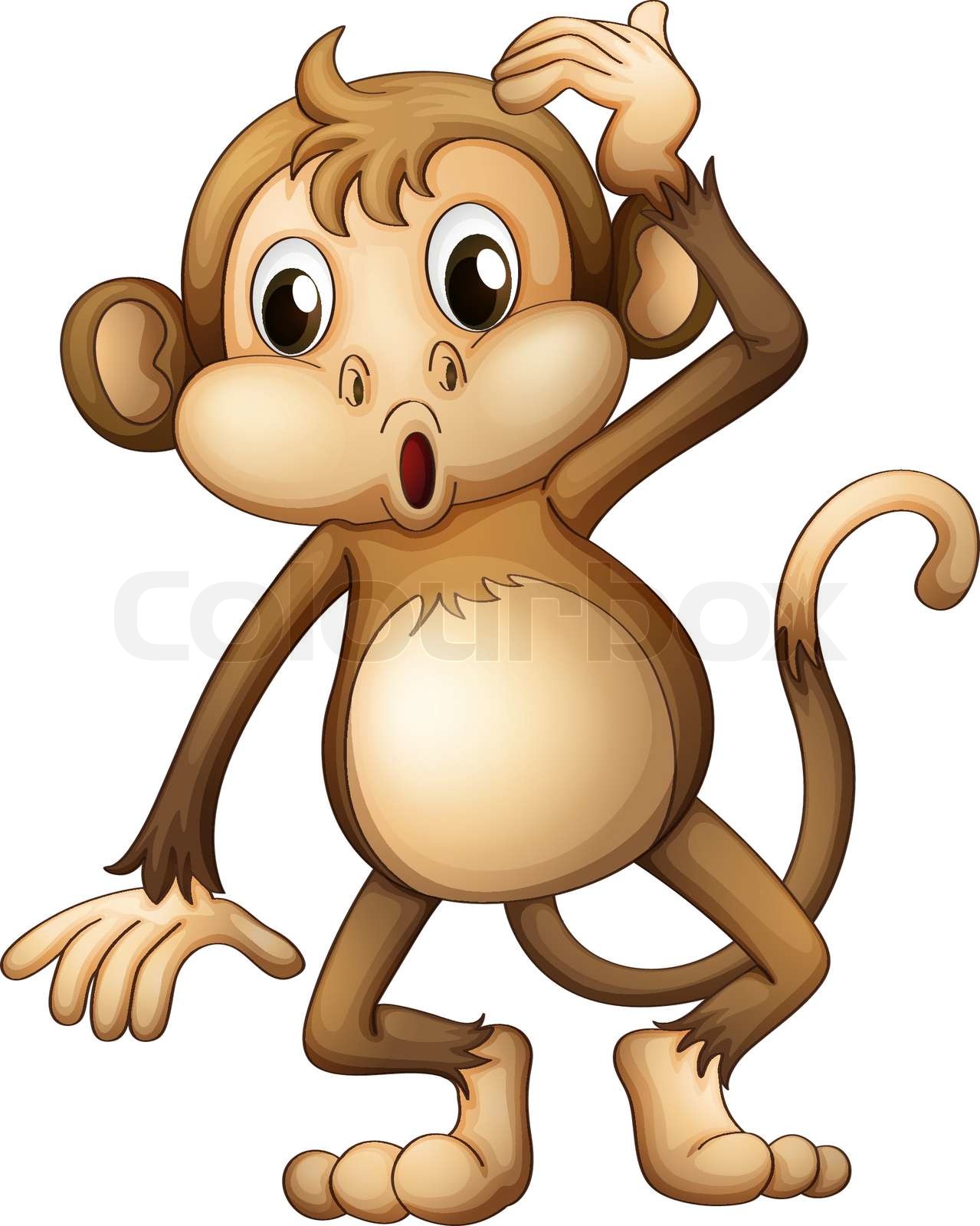 affe, niedlich, vektor | Stock-Vektor | Colourbox