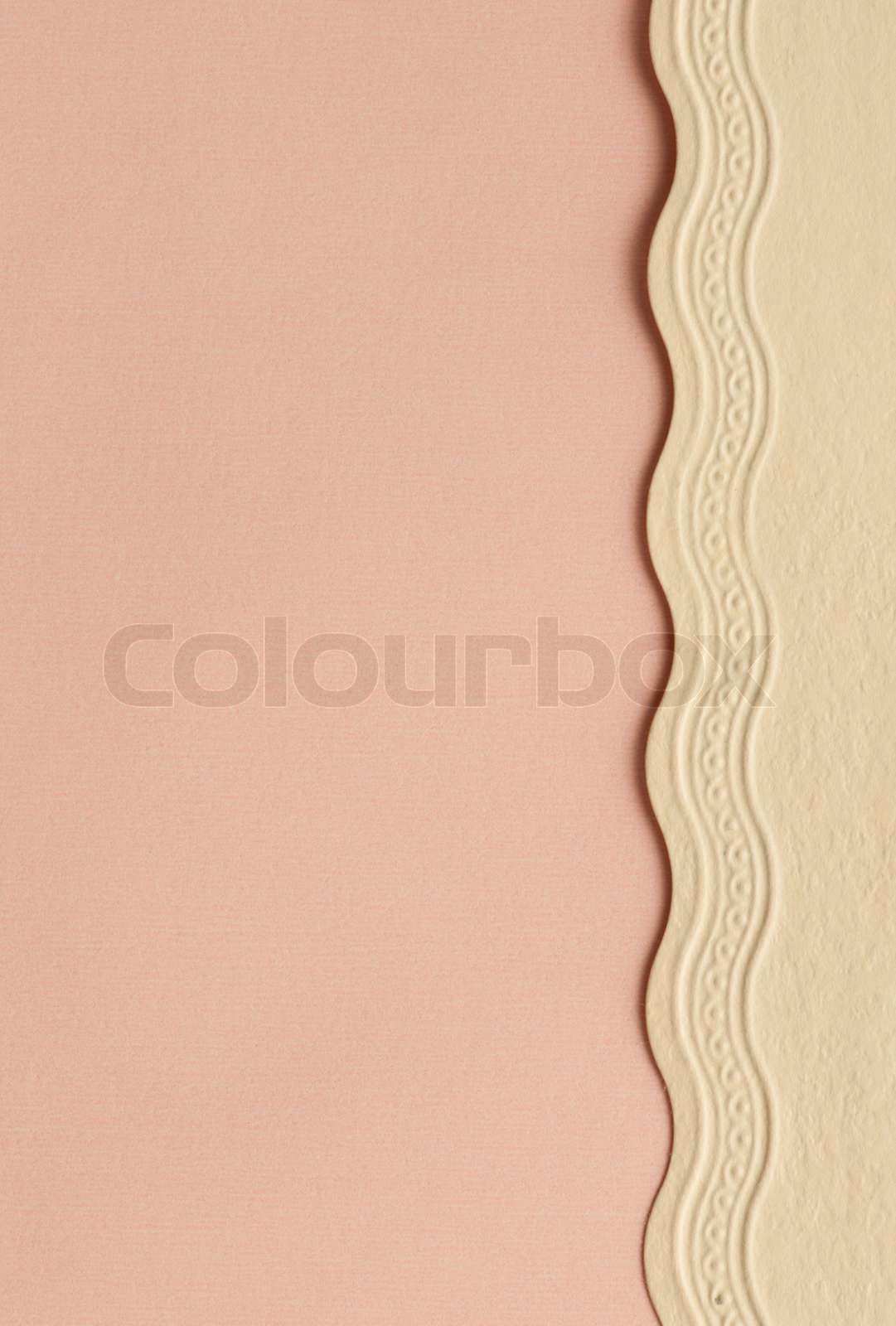 pink and cream invitation card | Stock image | Colourbox