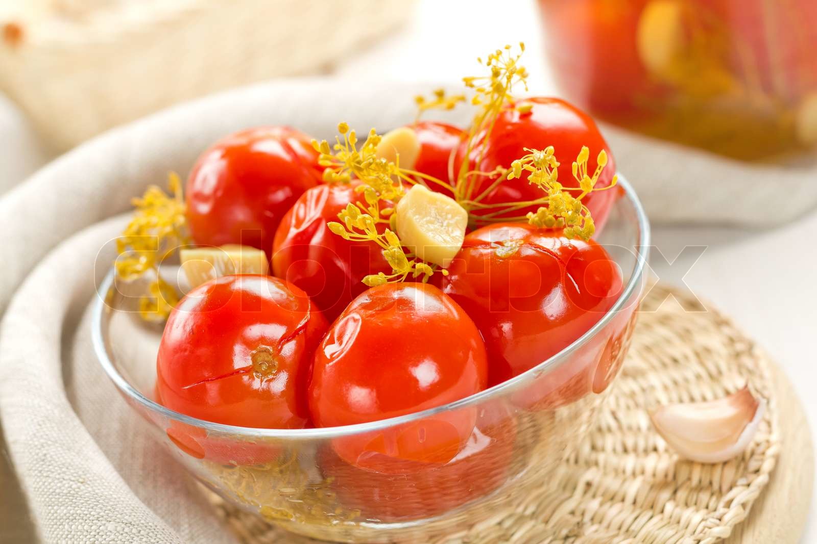 Pickled tomatoes | Stock image | Colourbox