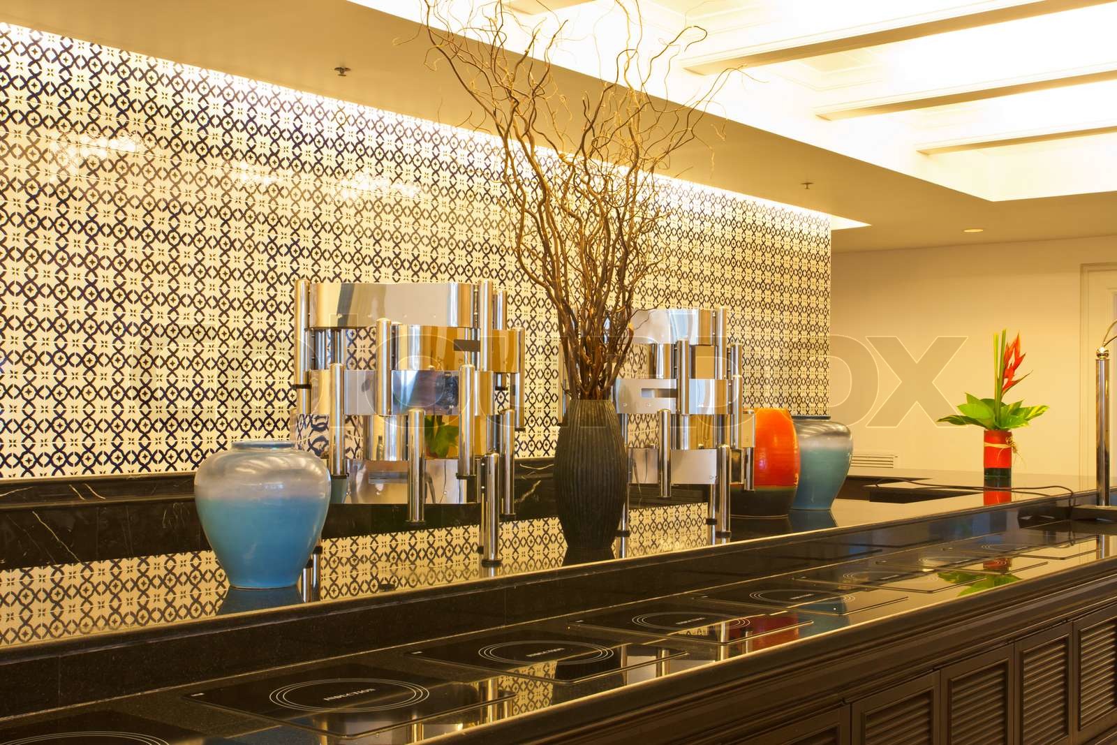 Empty buffet table | Stock image | Colourbox