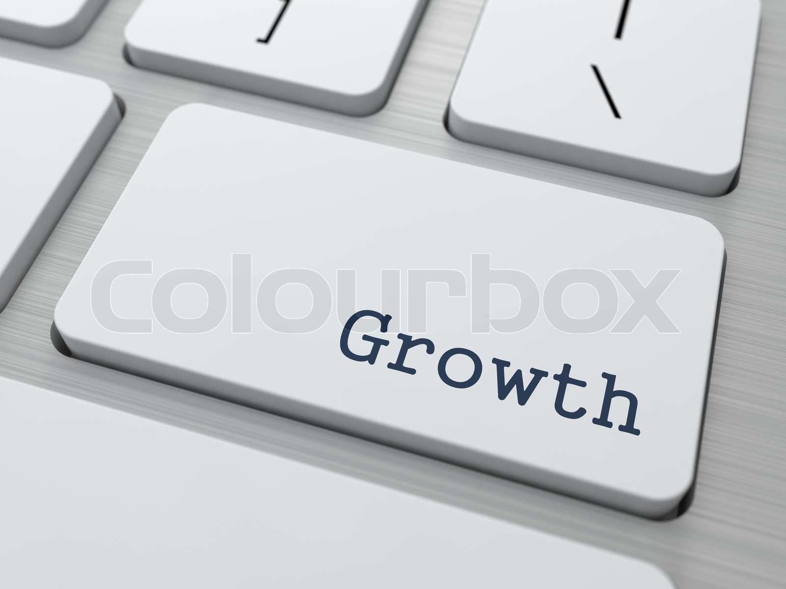 Growth - Button on Keyboard | Stock image | Colourbox