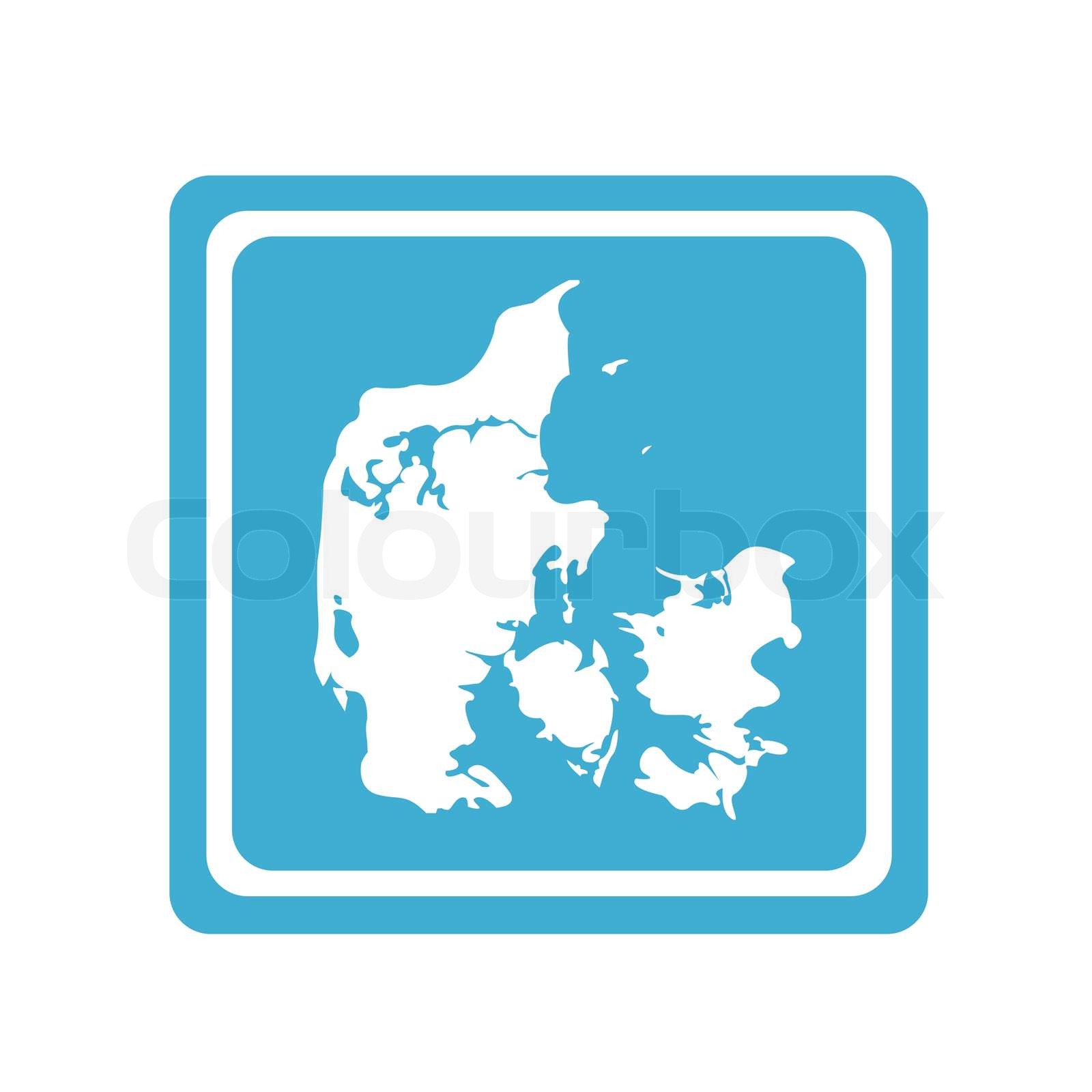 Danish sign in blue | Stock vector | Colourbox