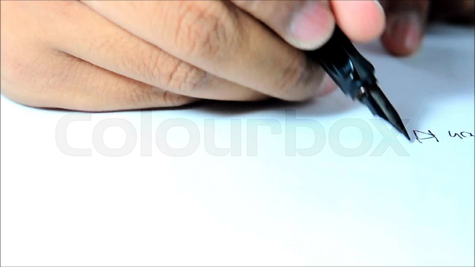 skrift, skrive, papir | Stock video | Colourbox