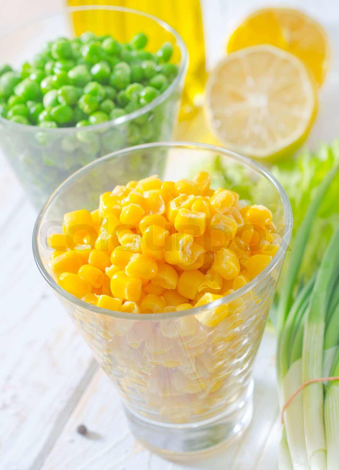 corn and peas | Stock image | Colourbox