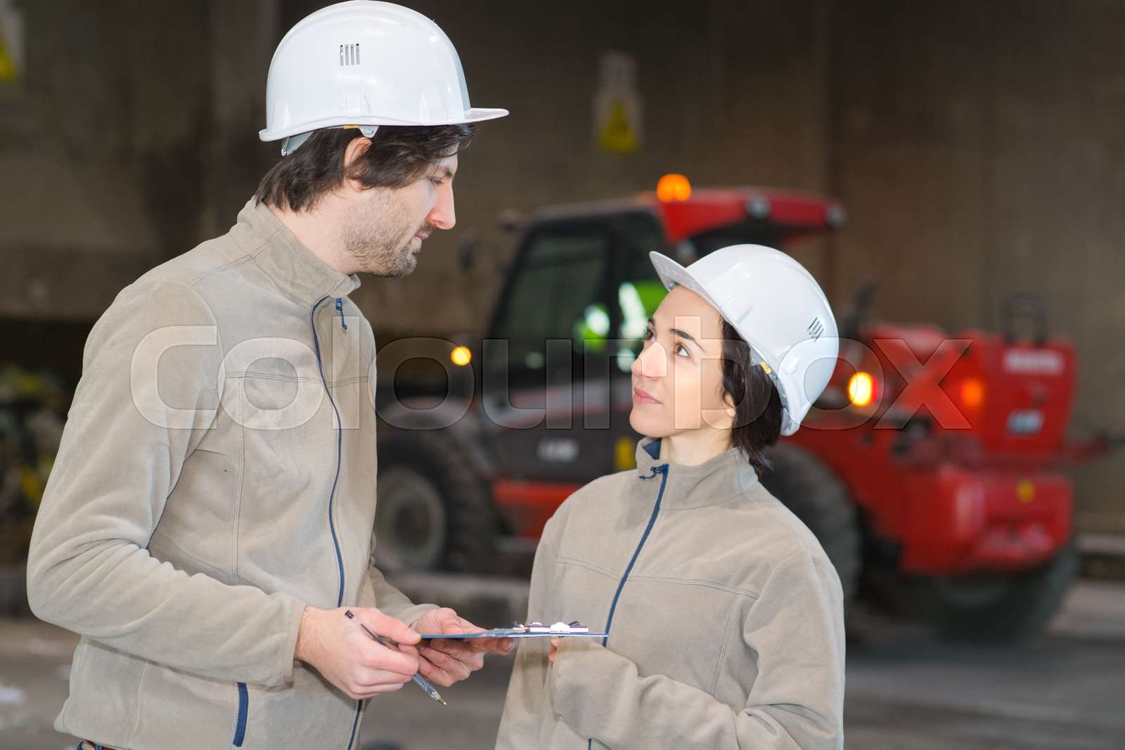 civil construction workers | Stock image | Colourbox