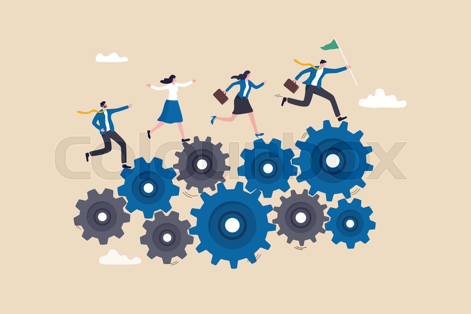 organisation, effektivitet, udvikling | Stock vektor | Colourbox