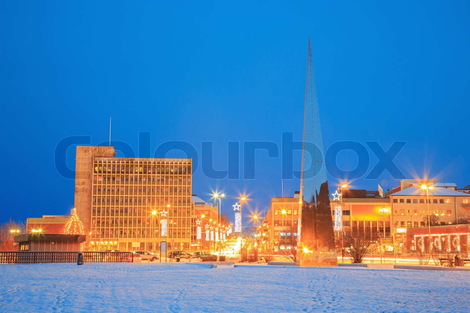 Narvik Town Square Norway | Stock image | Colourbox