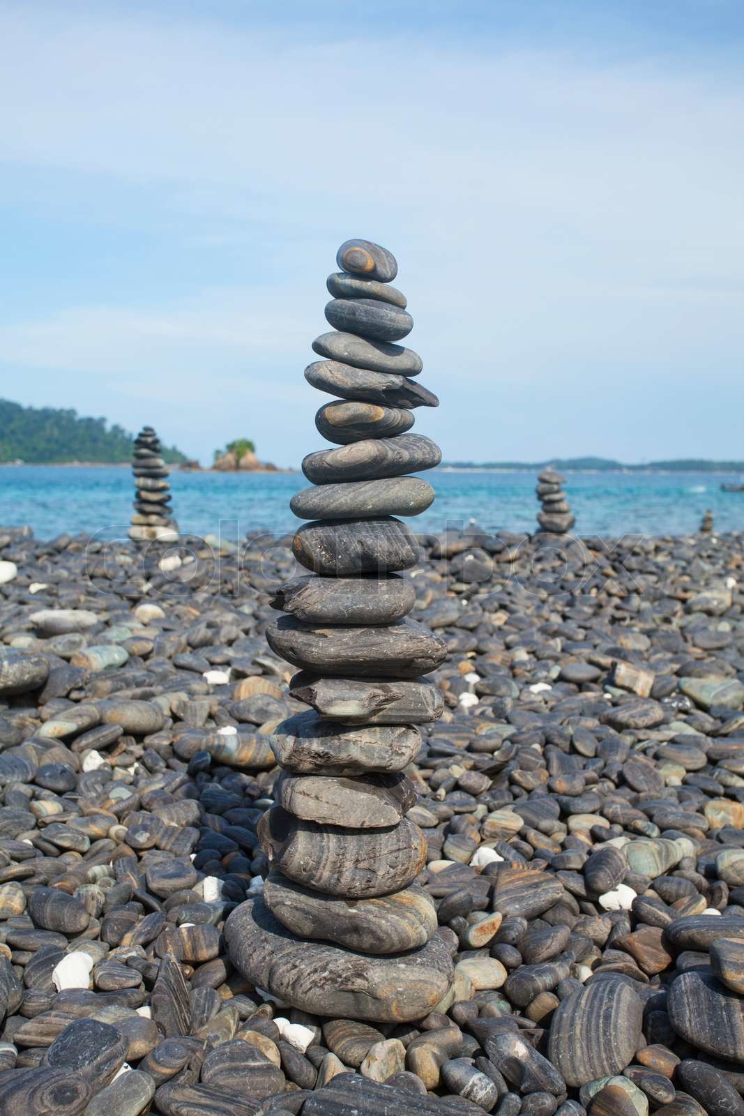 Stack of stones | Stock image | Colourbox