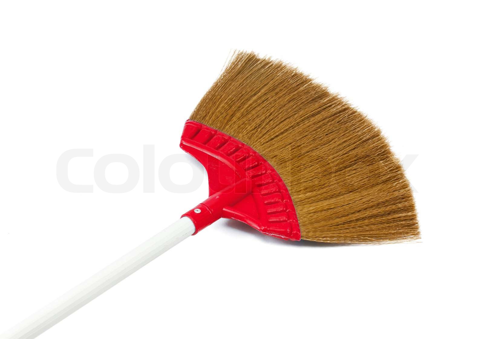 Red broom | Stock image | Colourbox