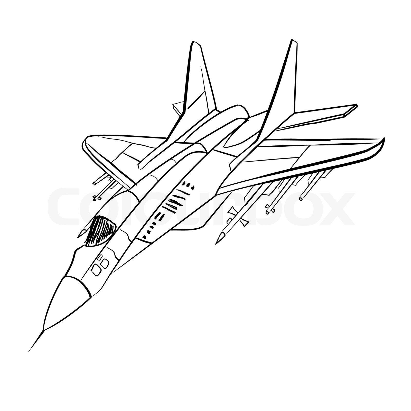 Fighter Mig 29 | Stock vector | Colourbox
