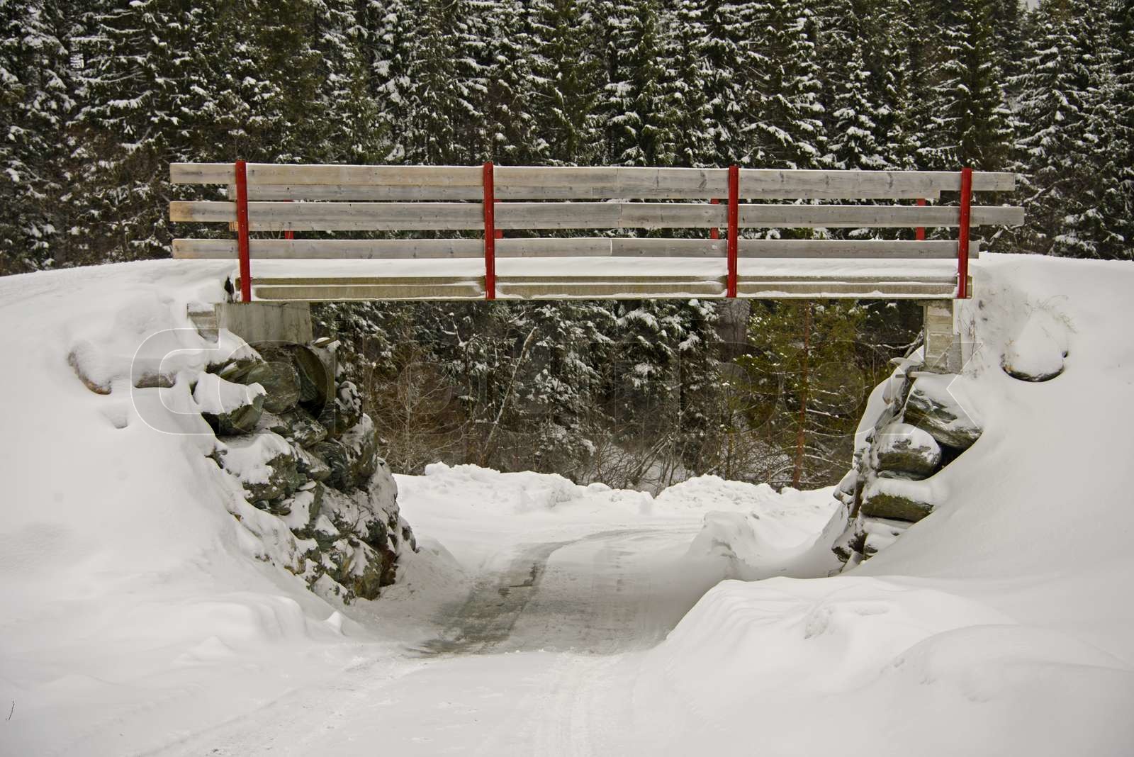 Ski bridge | Stock image | Colourbox