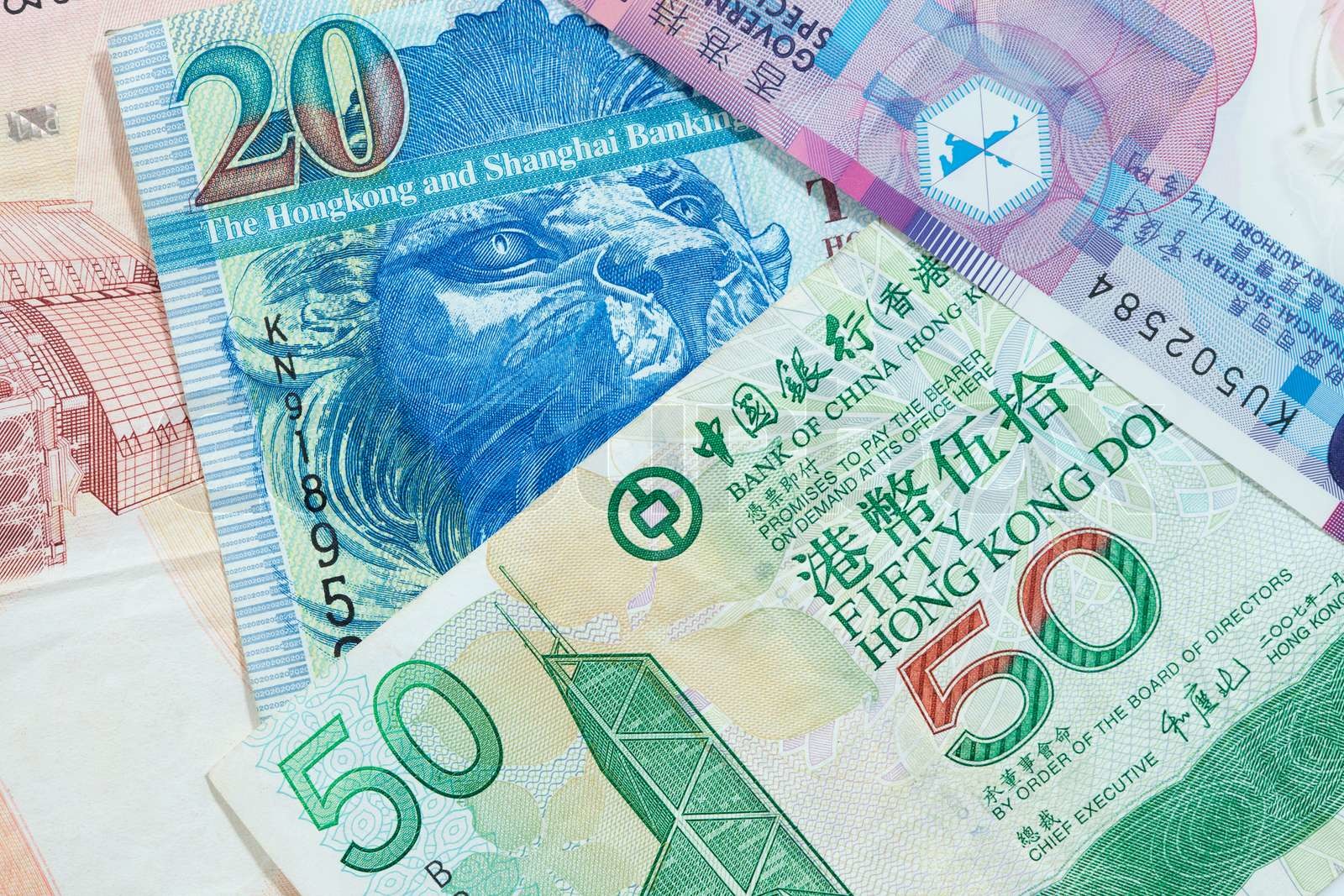 Hong Kong Dollars Stock Image Colourbox