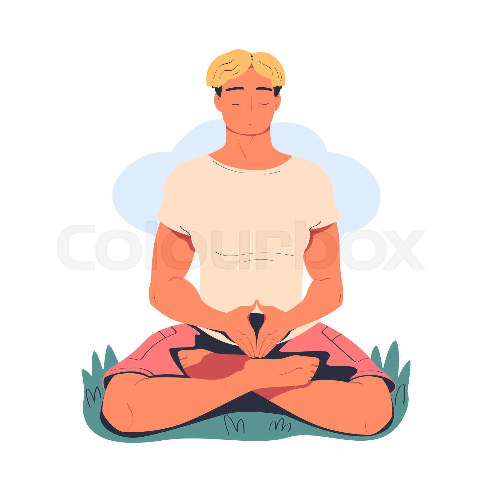 Meditation Man Clipart