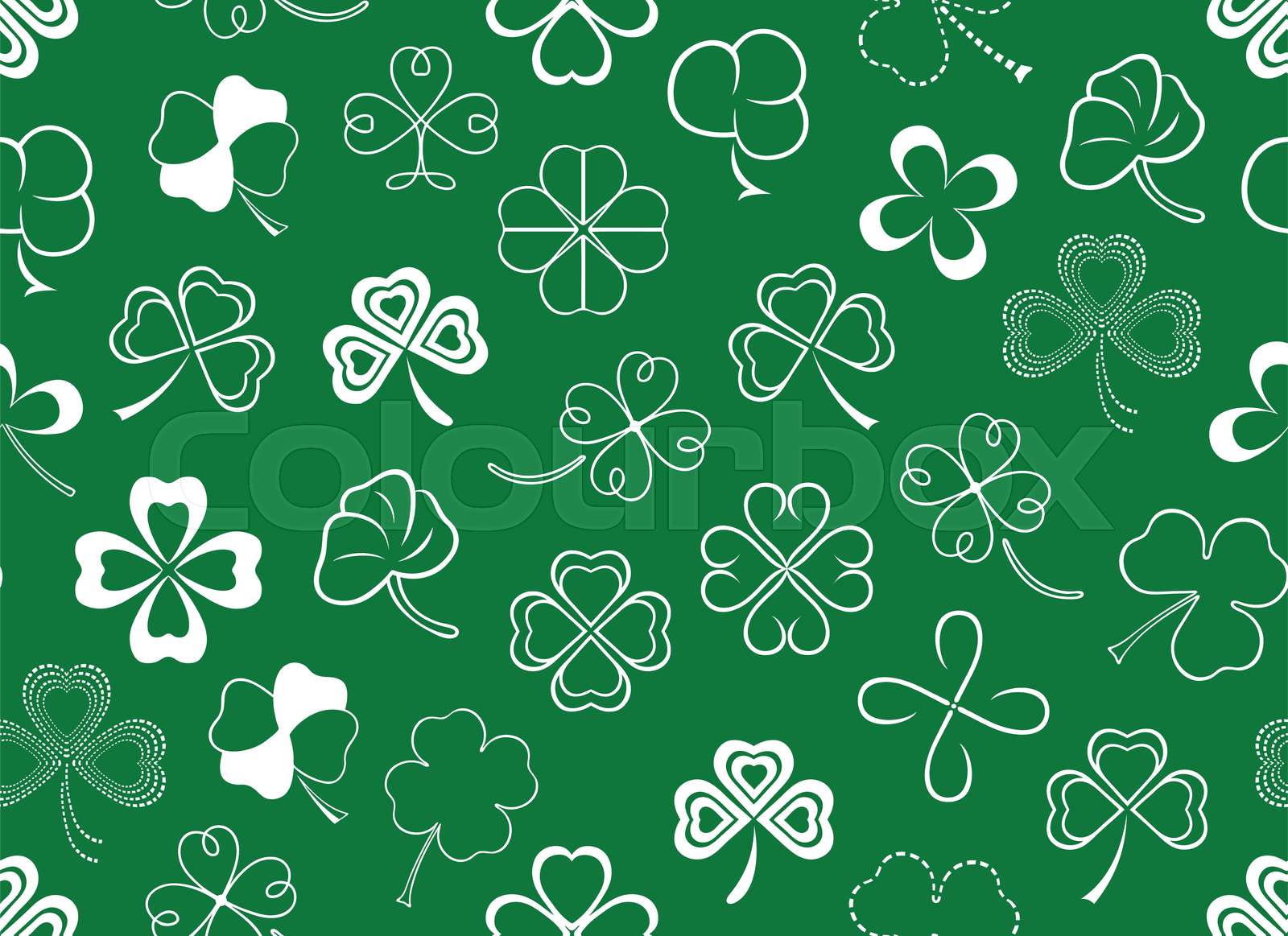 Seamless clover illustration | Stock vector | Colourbox