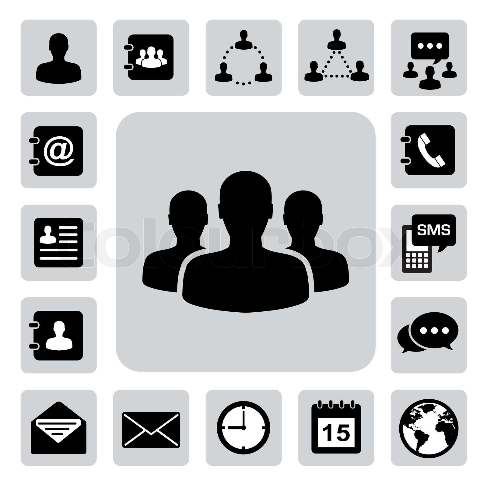 ikoner, folk, arbejde | Stock vektor | Colourbox