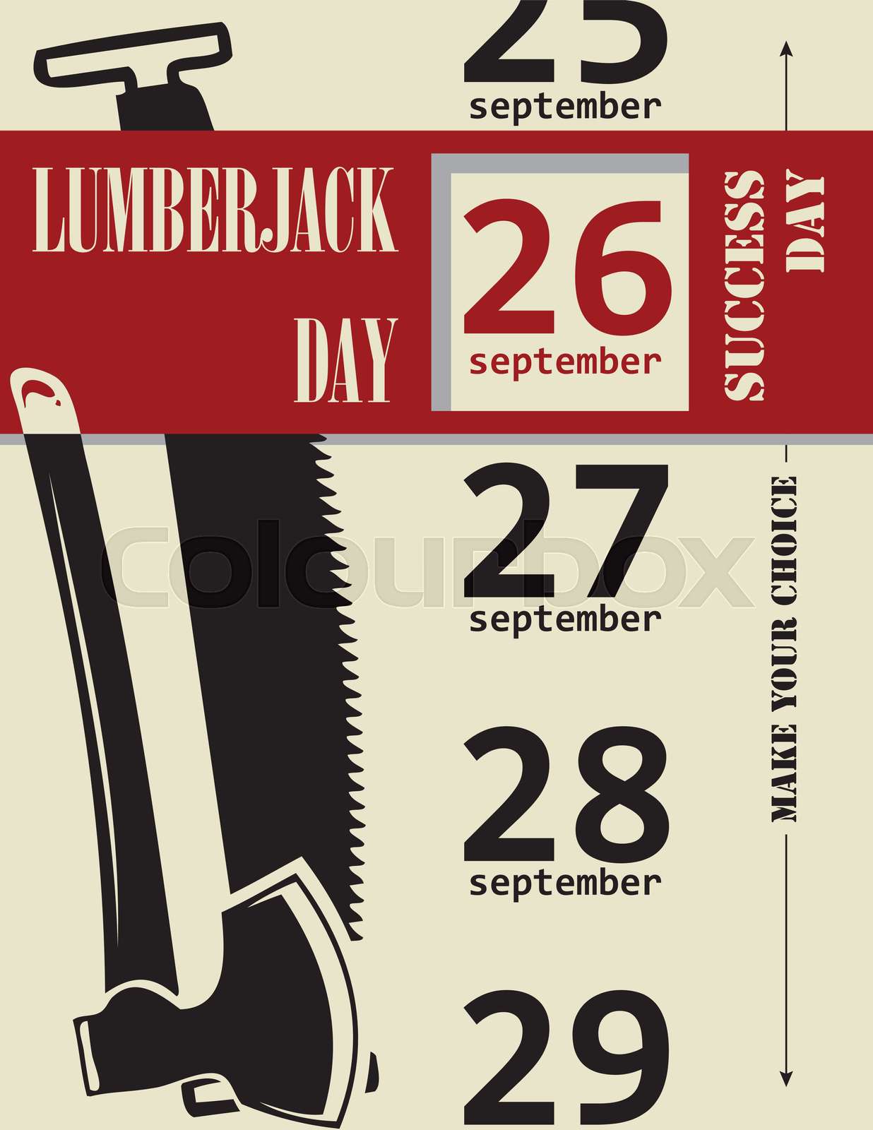 Lumberjack Day | Stock vector | Colourbox