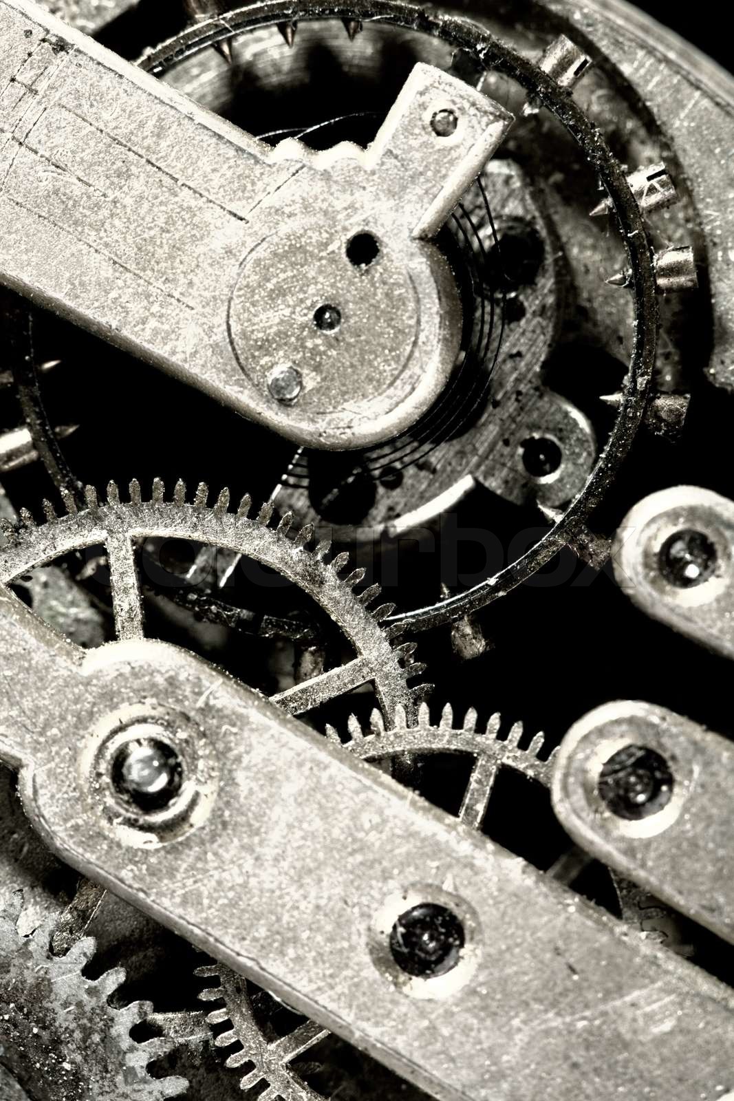 vintage time machine inside view | Stock image | Colourbox