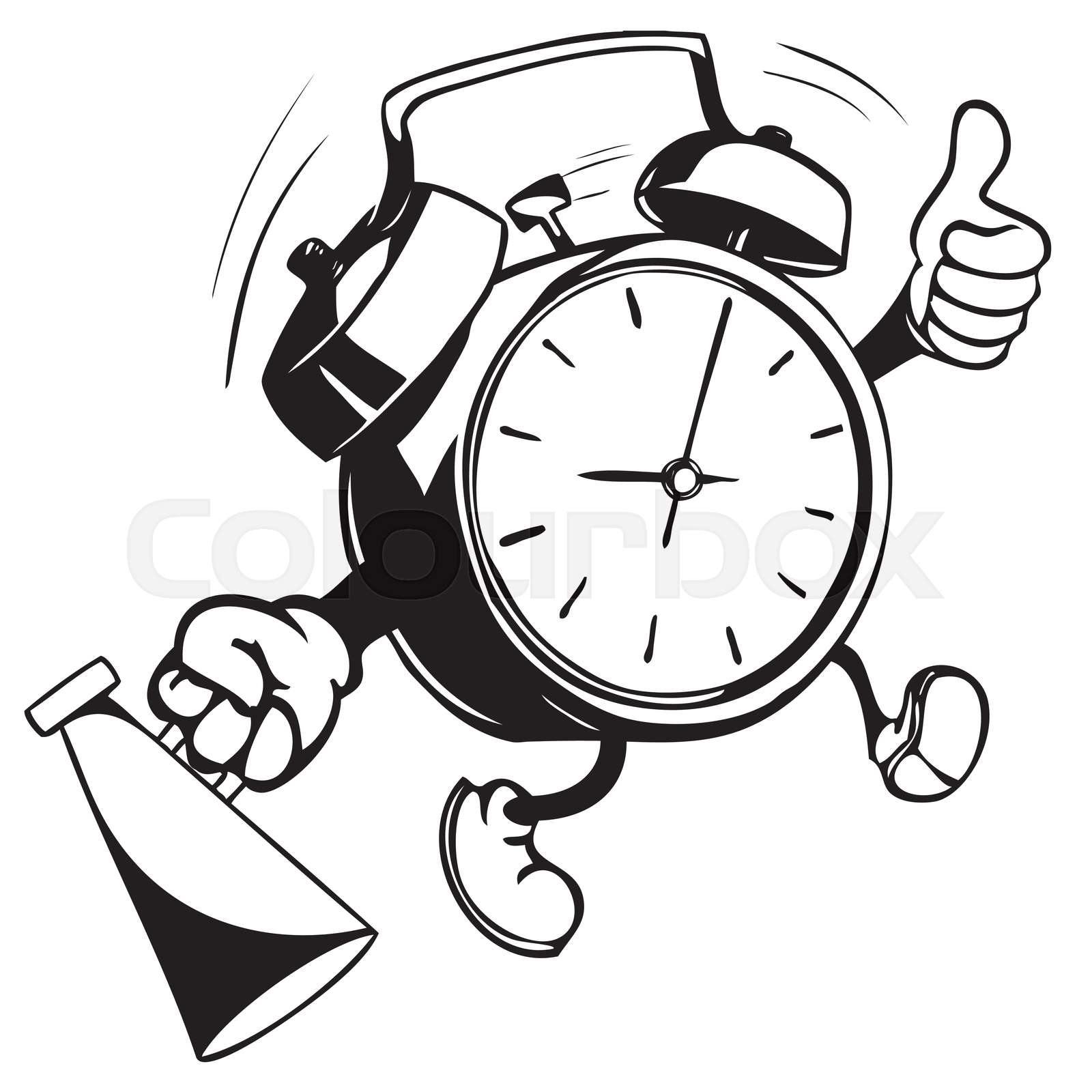 Alarm clock for Time to Talk | Stock vector | Colourbox