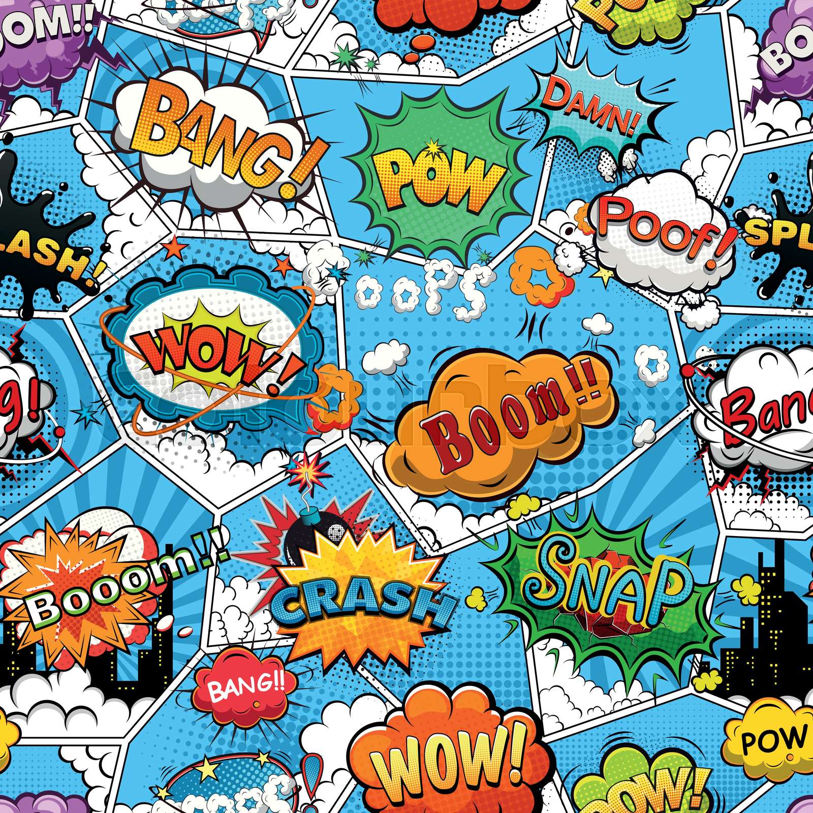 tegneserie, boble, tale | Stock vektor | Colourbox